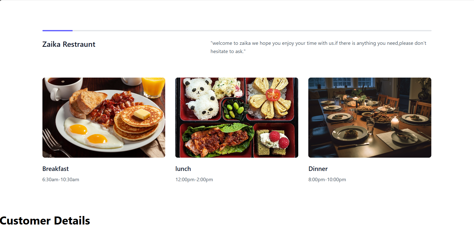 Restaurant Management System - Your Portfolio